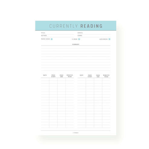 Currently Reading Template Printable – mrsneat