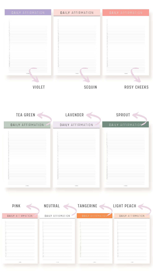 Daily Affirmation Journal Printable – mrsneat