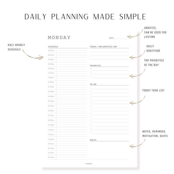Daily Planner Monday to Sunday - 7 Days – mrsneat