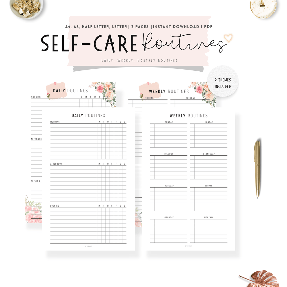 Routine Planner Checklist PRINTABLE - M151 – mrsneat
