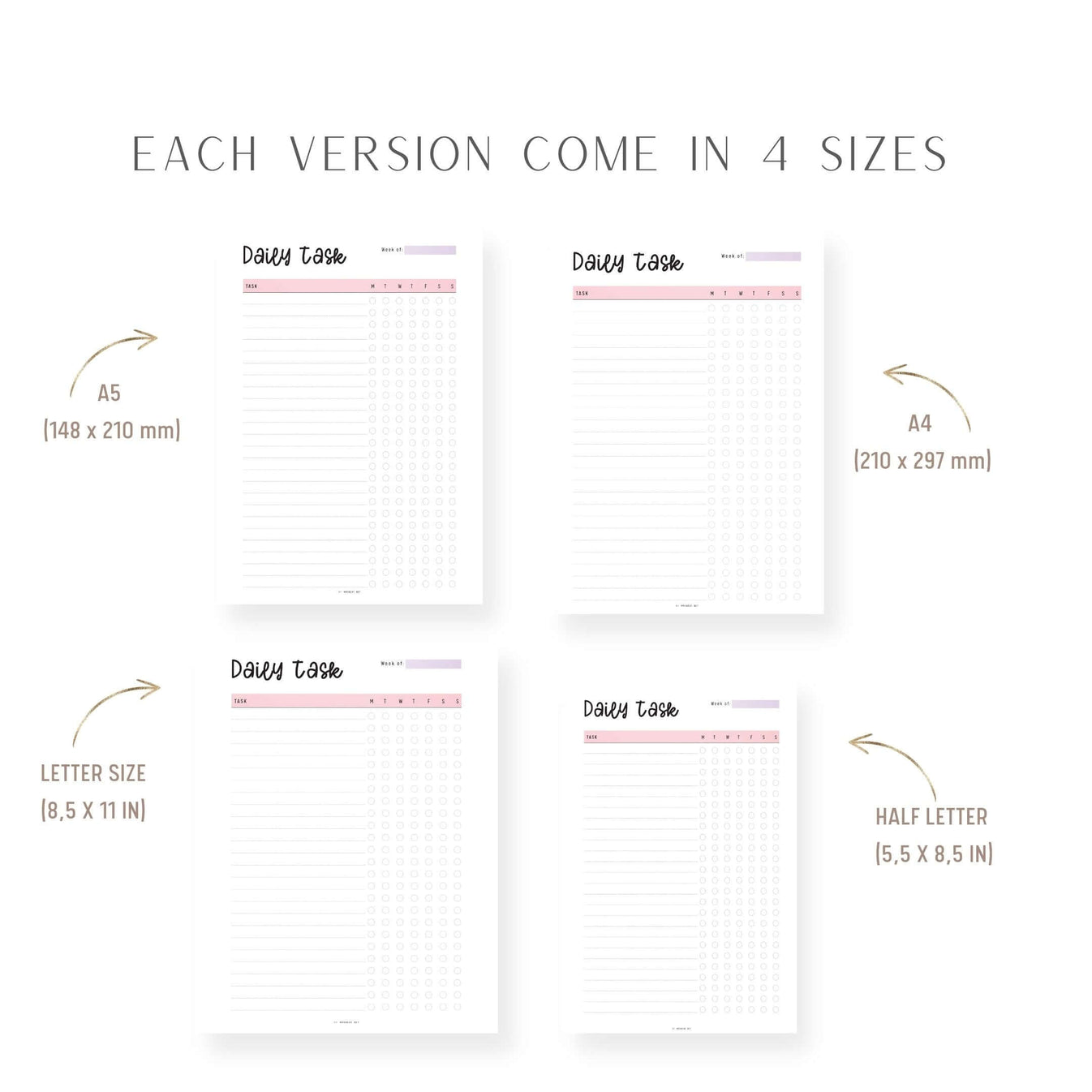 Daily Task List Printable – mrsneat