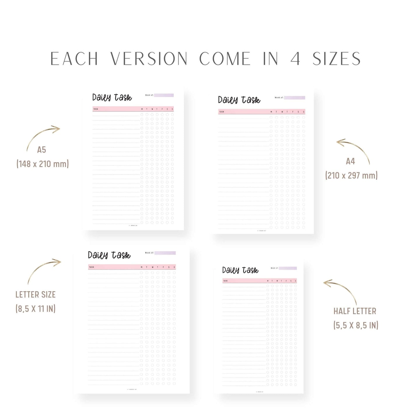 Daily Task List Printable – mrsneat