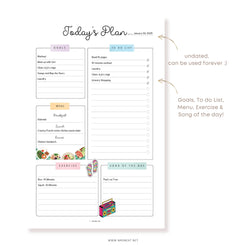 PRINTABLE Daily, Weekly, Monthly Planner Bundle - M516 – mrsneat