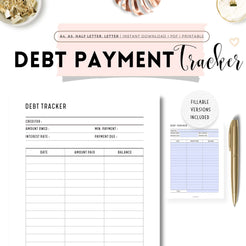Debt Payment Tracker - M064 – mrsneat
