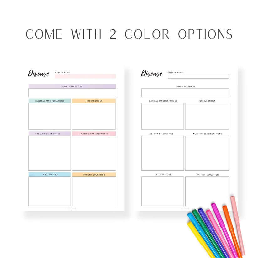 Disease Study Printable - M387 – mrsneat