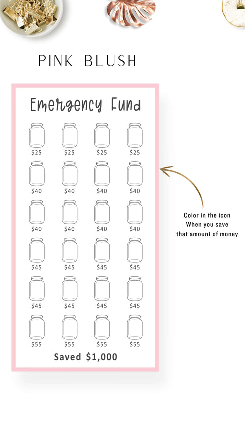 Emergency Fund A6 Mini Savings Challenge – mrsneat