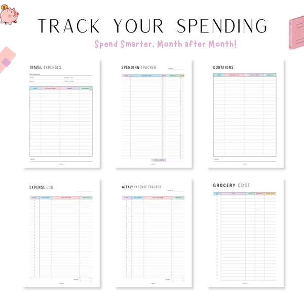 Financial Planner Bundle PRINTABLE - M436 – mrsneat