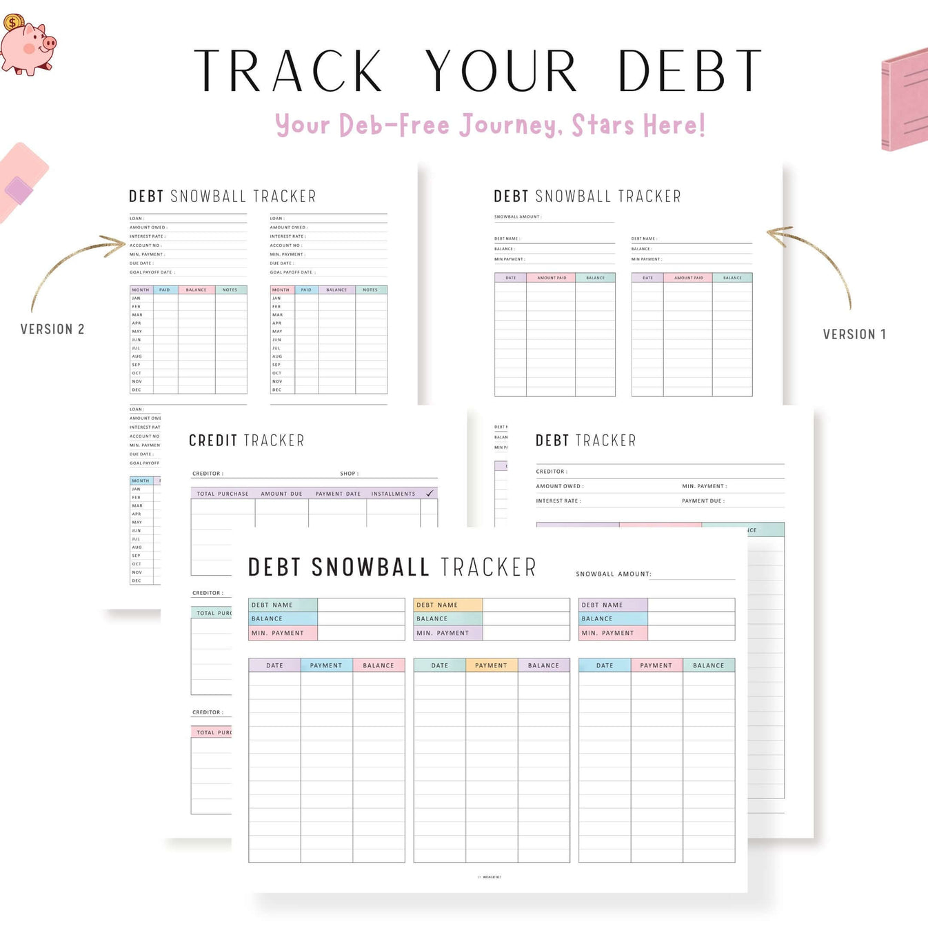 Financial Planner Bundle M436 Mrsneat