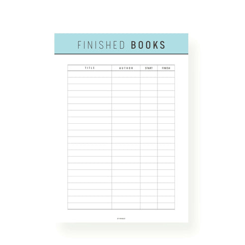 Book Complete List Printable – mrsneat