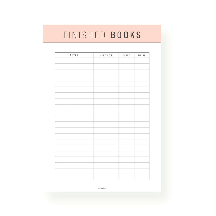 Book Complete List Printable – mrsneat