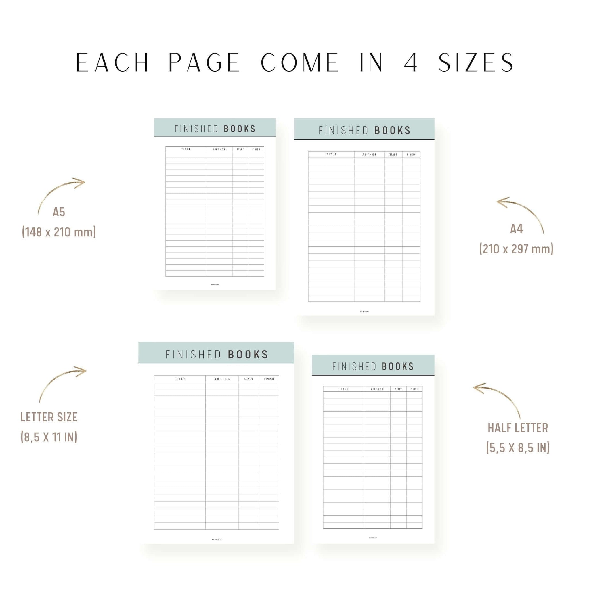 Book Complete List Printable – mrsneat