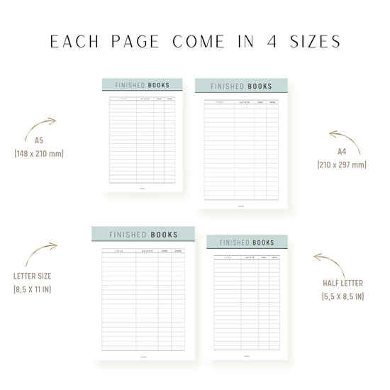 Book Complete List Printable – mrsneat