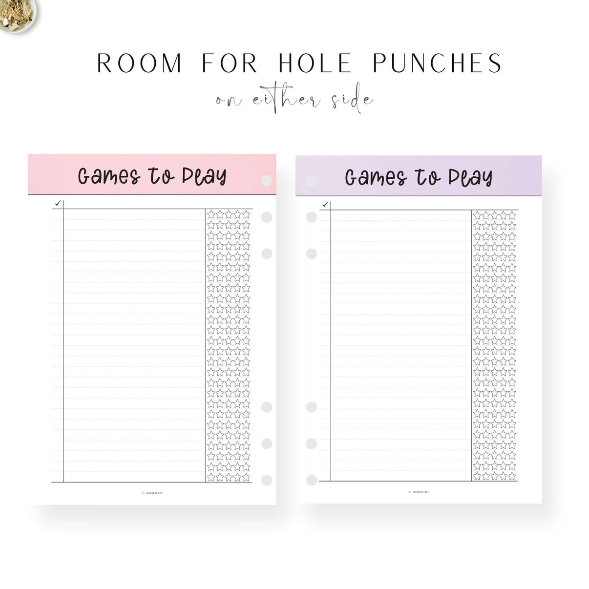 Games To Play List Template Printable - M378 – mrsneat