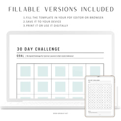 Habit Challenge PRINTABLE Bundle - M188 – mrsneat