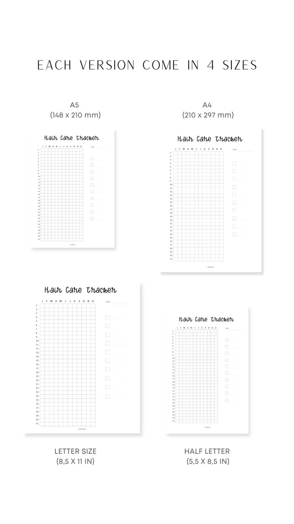 Hair Care Tracker - M350 – mrsneat