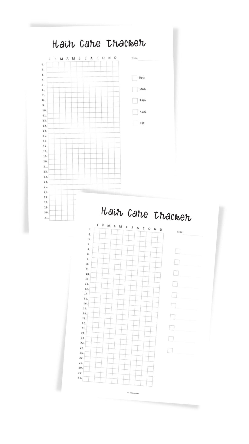 Hair Care Tracker - M350 – mrsneat