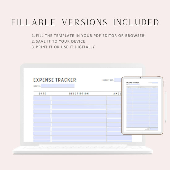Income Expenses Tracker Printable – mrsneat
