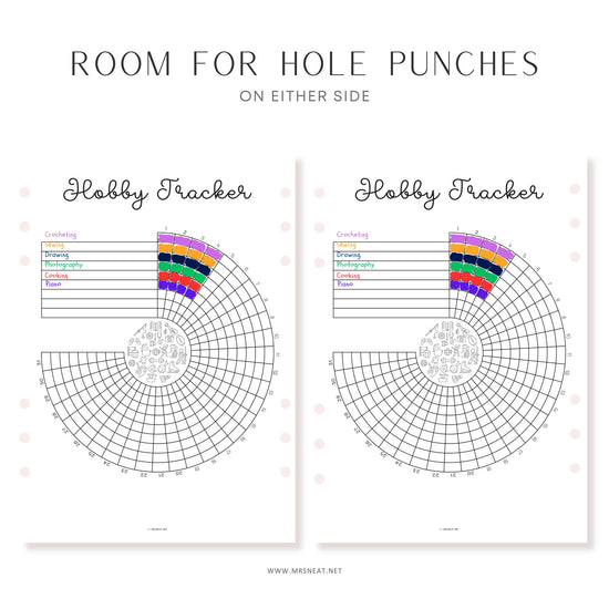 Daily Hobby Tracker Printable Page - M548 – mrsneat