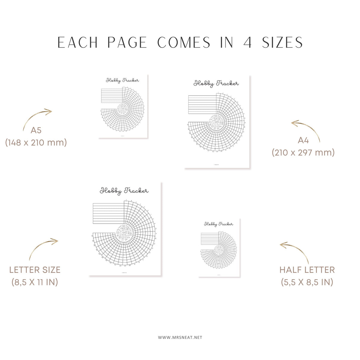 Daily Hobby Tracker Printable Page - M548 – mrsneat