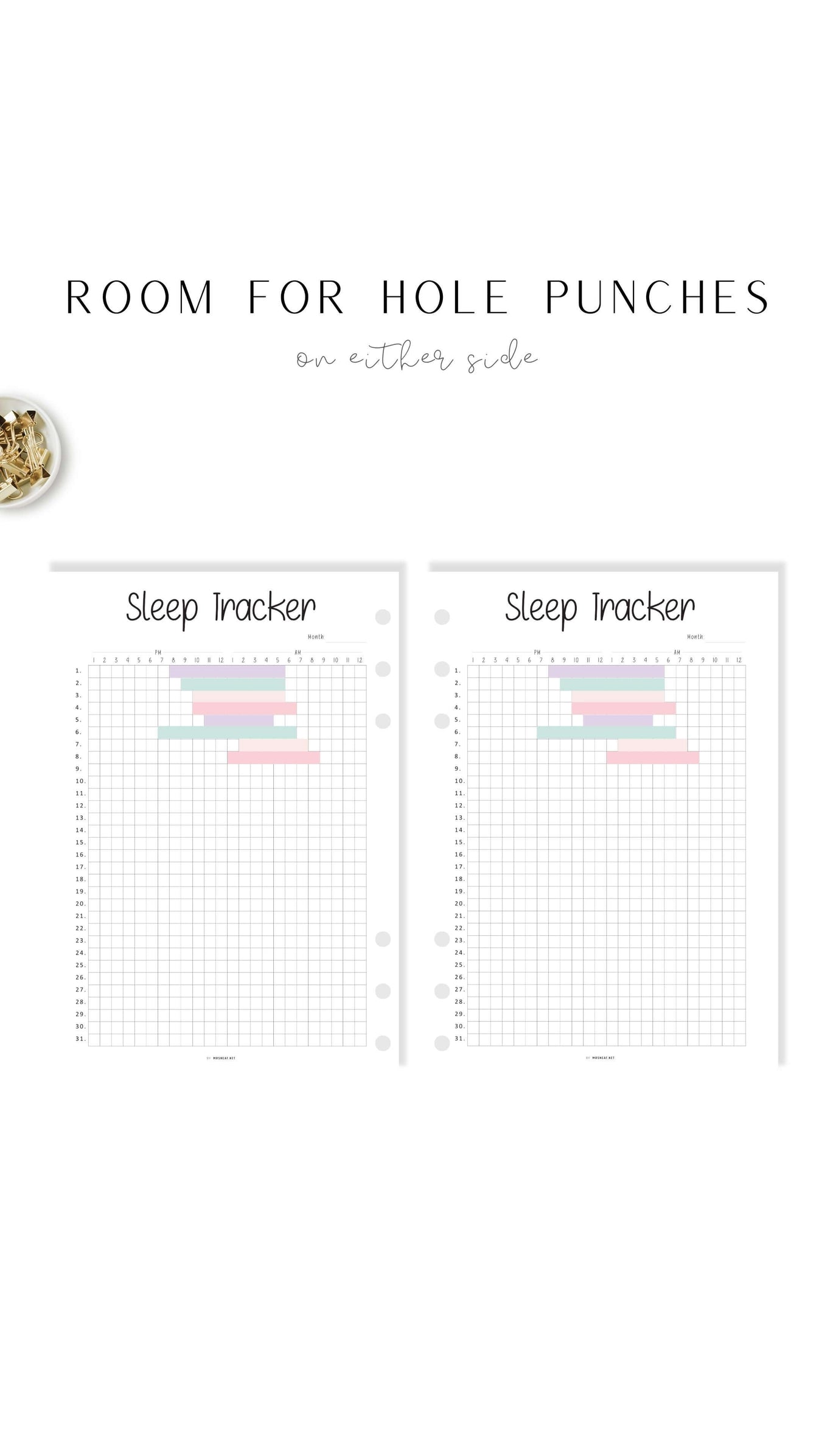 Printable Sleep Tracker – mrsneat