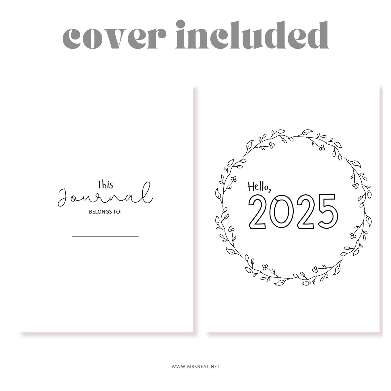 Monthly and Yearly Journal Bundle - M551 – mrsneat