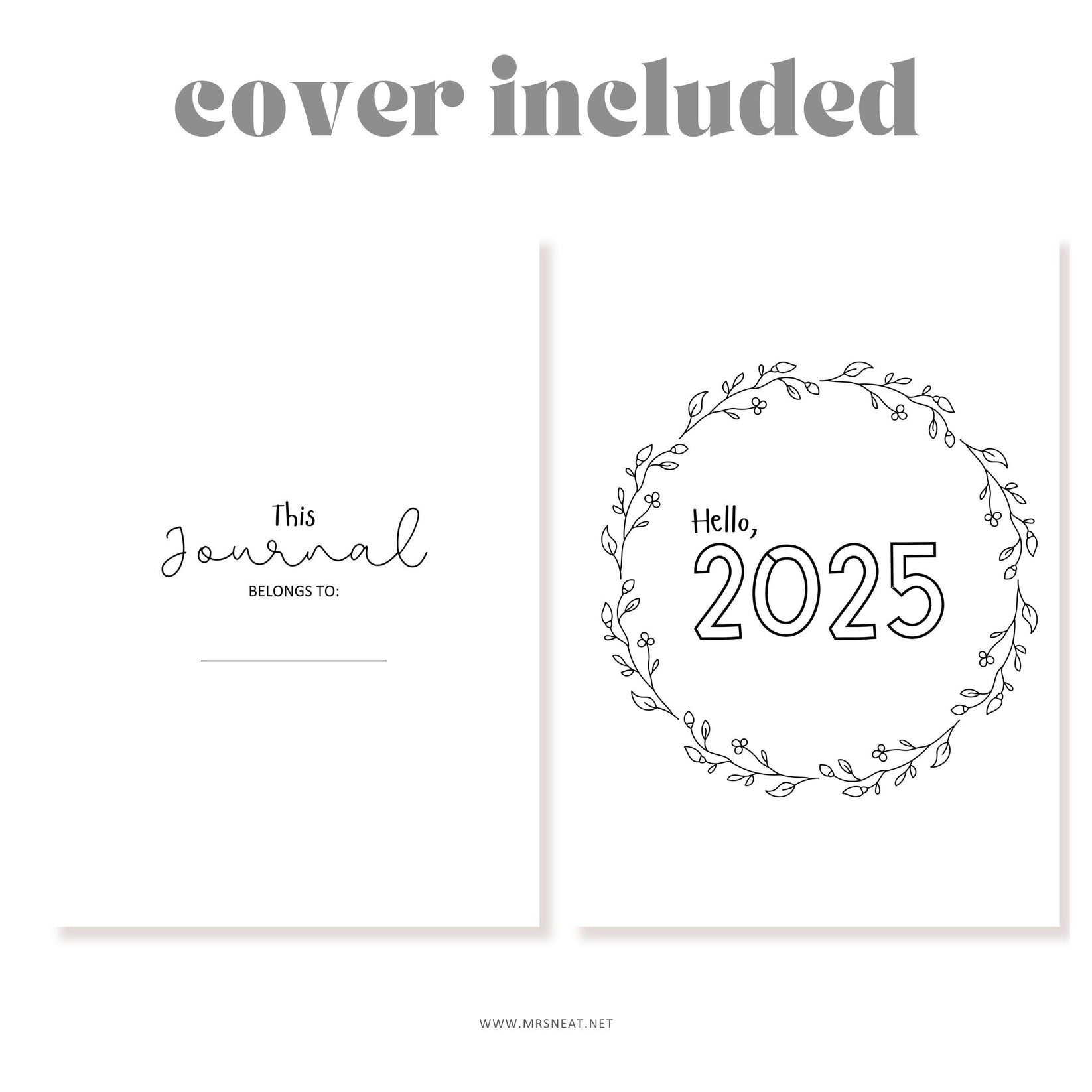 Monthly and Yearly Journal Bundle - M551 – mrsneat