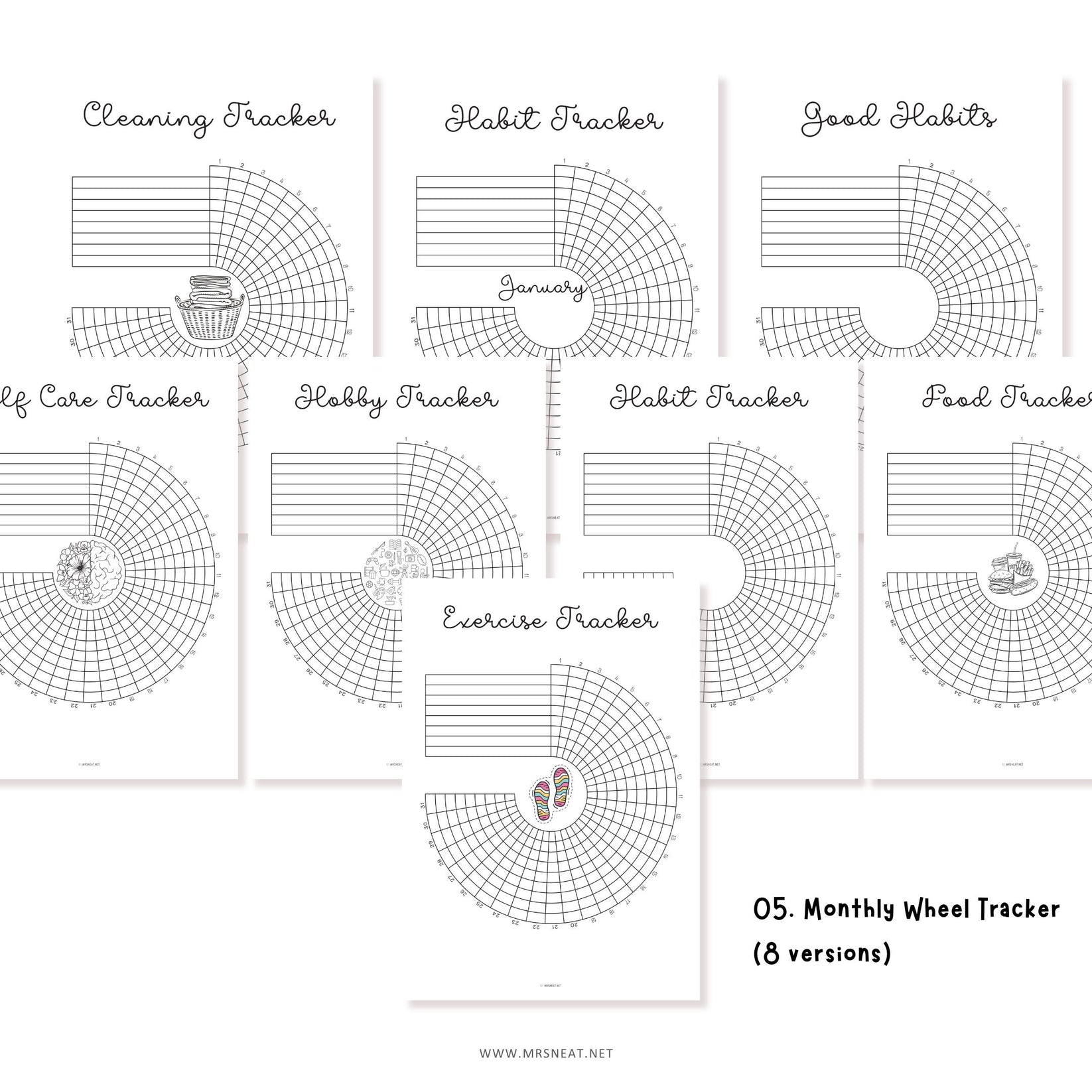 Monthly and Yearly Journal Bundle - M551 – mrsneat
