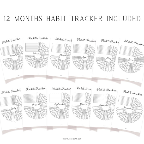 Monthly and Yearly Journal Bundle - M551 – mrsneat
