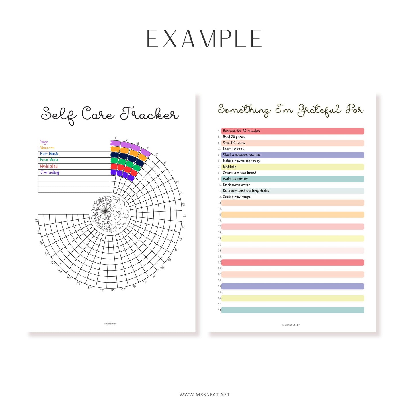 Monthly and Yearly Journal Bundle - M551 – mrsneat