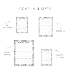 My Book of The Month Template Printable - M430 – mrsneat