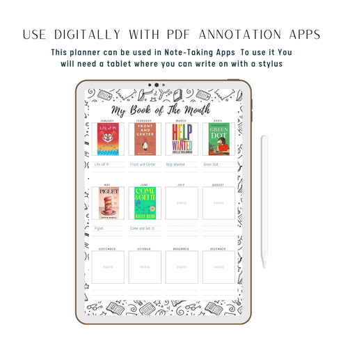 My Book of The Month Template Printable - M430 – mrsneat