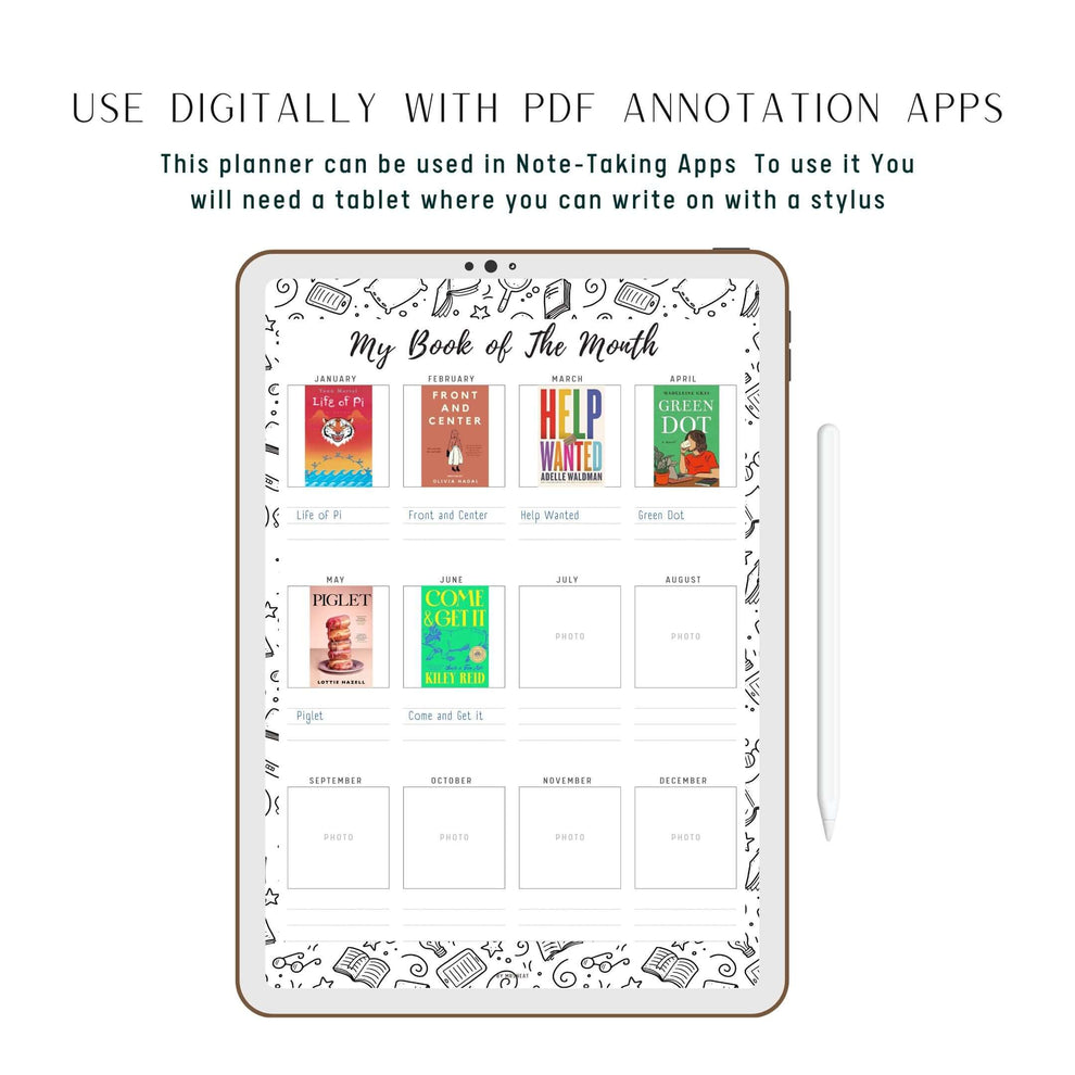 My Book of The Month Template Printable - M430 – mrsneat
