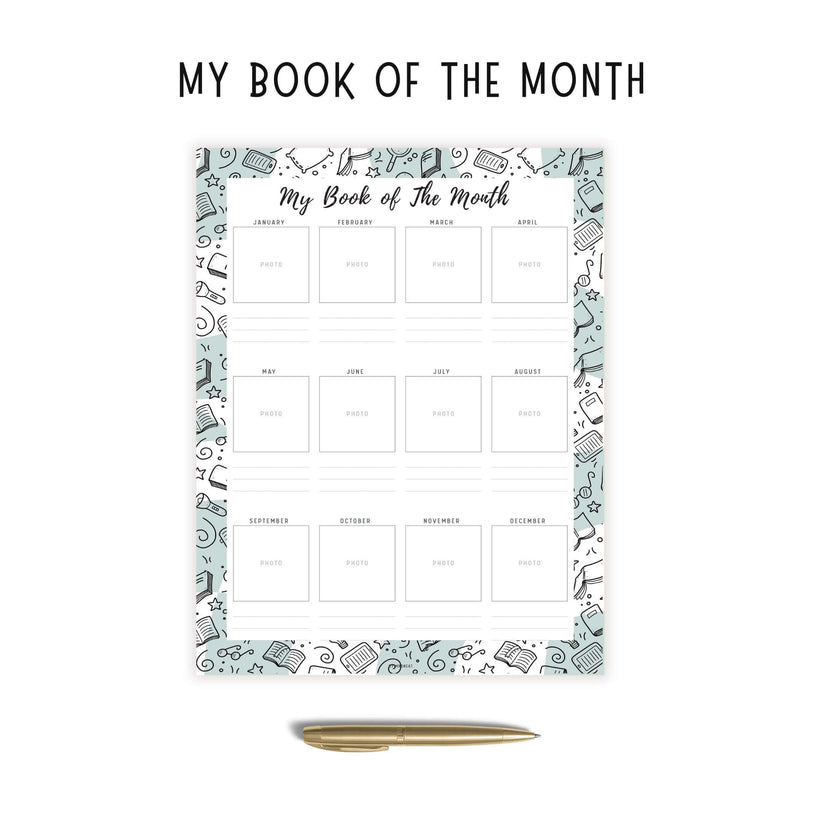 My Book of The Month Template Printable - M430 – mrsneat