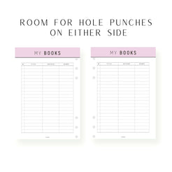 My Books List Template Printable - M220 – mrsneat
