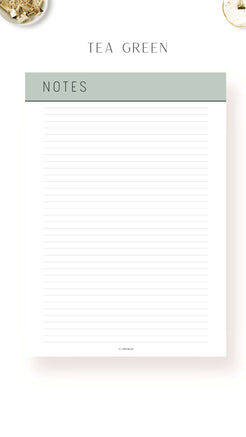 Printable Notes Page Template – mrsneat