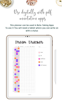 One Year Dream Tracker Journal - M353 – mrsneat