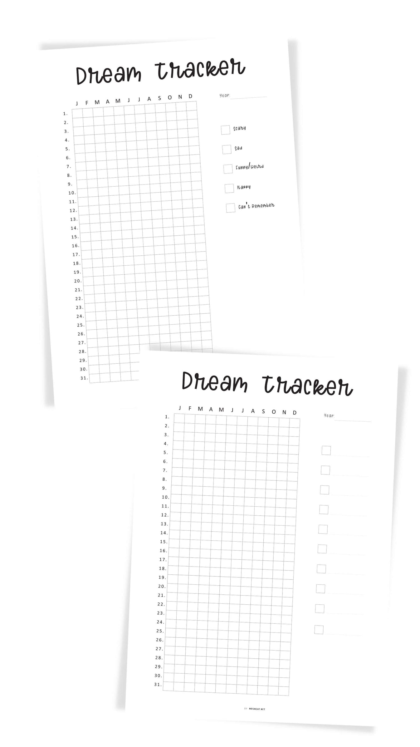 One Year Dream Tracker Journal - M353 – mrsneat