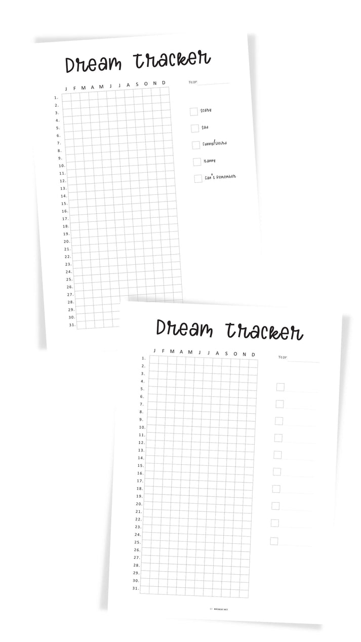 One Year Dream Tracker Journal - M353 – mrsneat