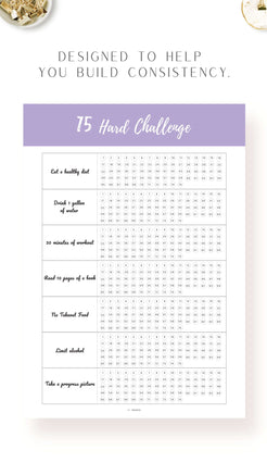 Printable 75 Hard Challenge Template – mrsneat