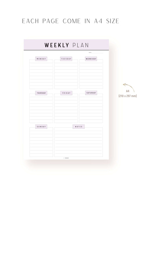 Printable Weekly Planner Pdf – mrsneat