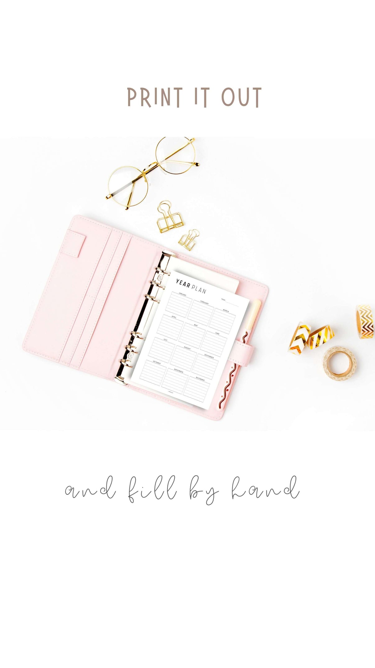 Printable Yearly Planner Template – mrsneat