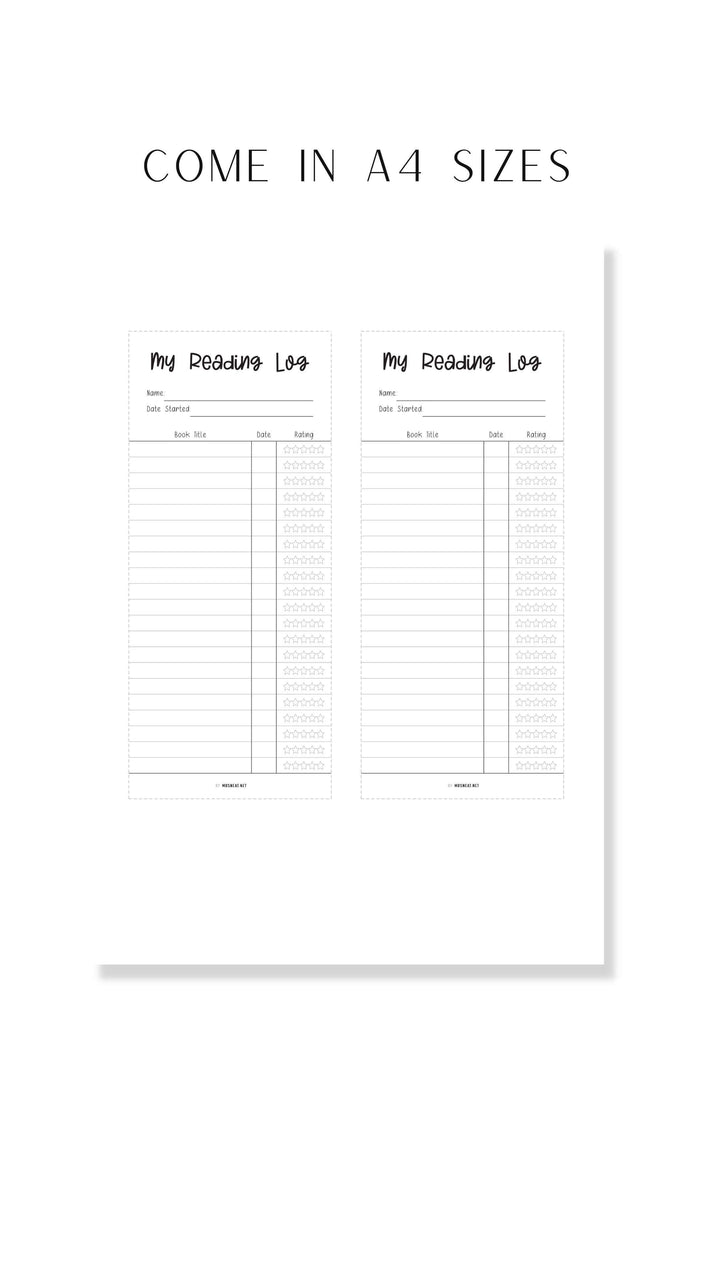 Reading List and Spicy Reading Log Bookmark - M370 – mrsneat