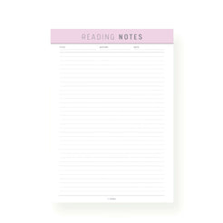 Reading Notes Template Printable – mrsneat