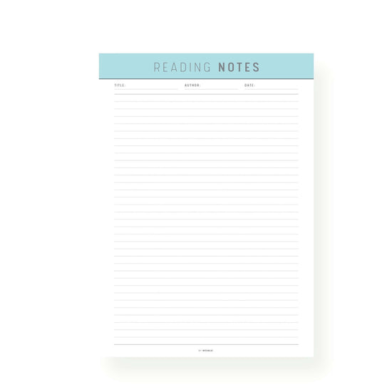 Reading Notes Template Printable – mrsneat
