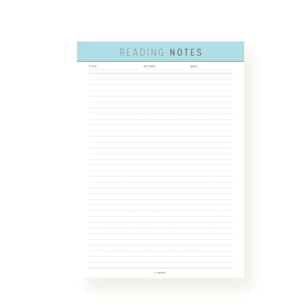 Reading Notes Template Printable – mrsneat