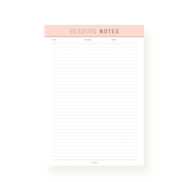 Reading Notes Template Printable - M231 – mrsneat