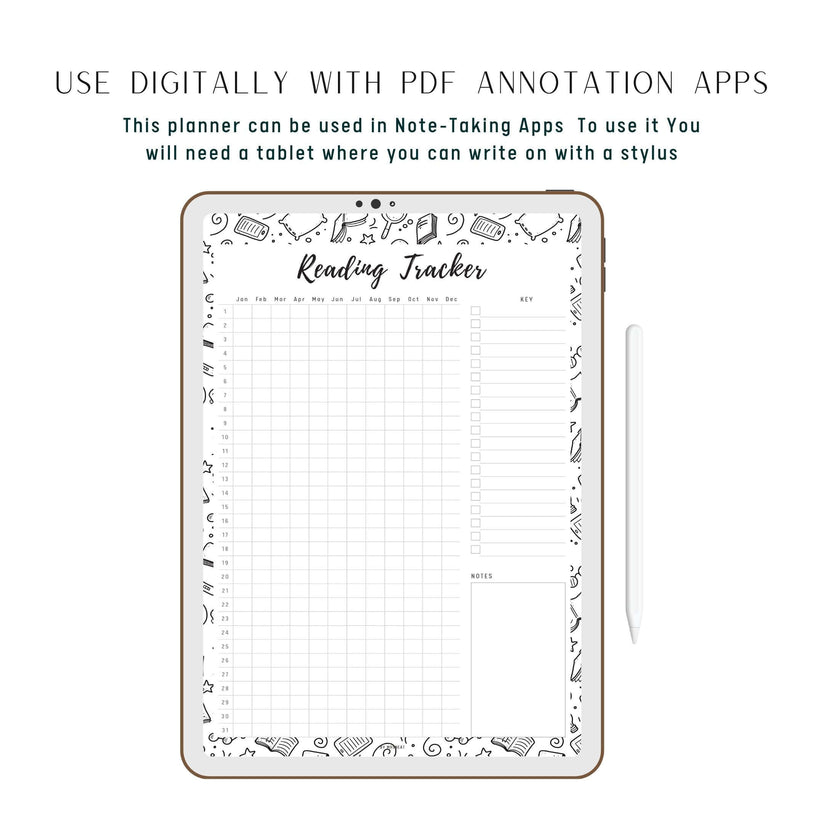 Reading Tracker Template Printable M429 – mrsneat