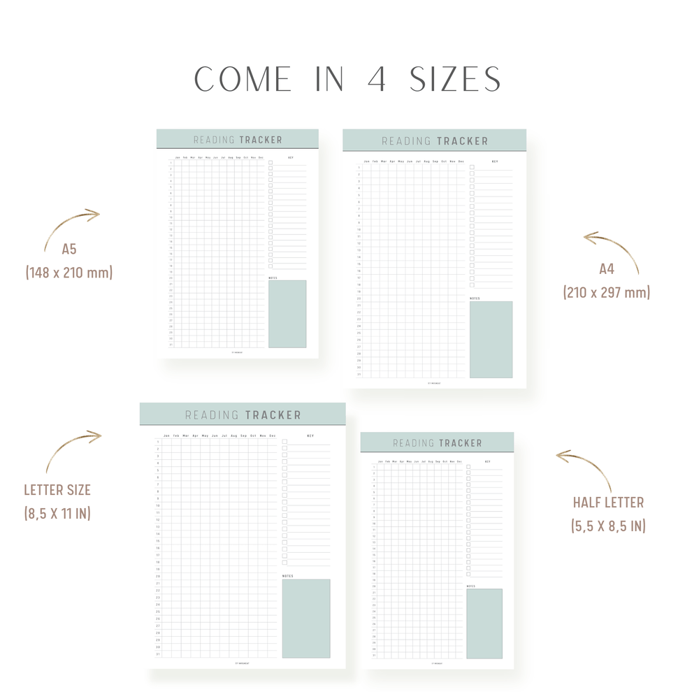 Book of the month Template and Reading Tracker Template Printable – mrsneat