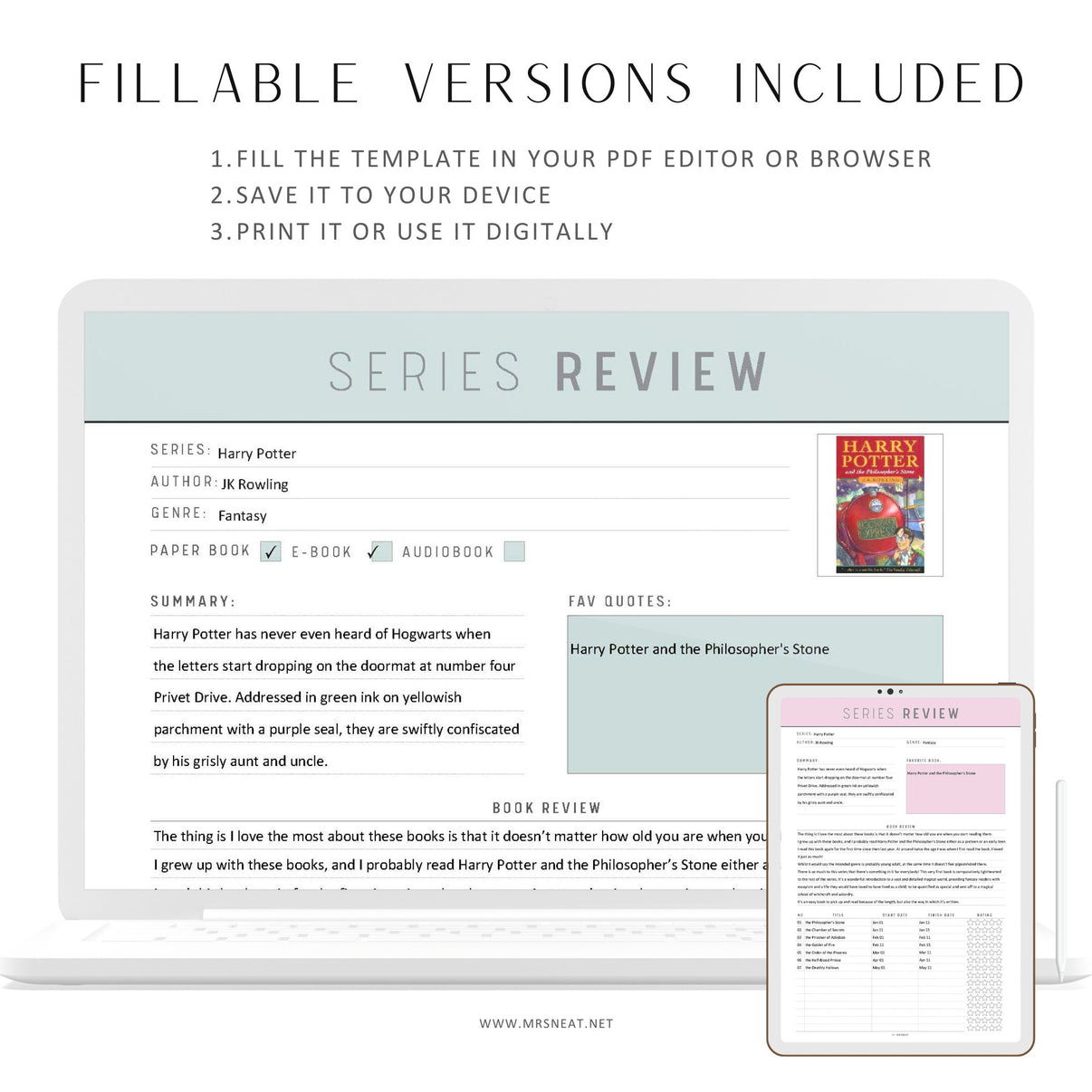 Ultimate Reading Journal Bundle - M216 – mrsneat