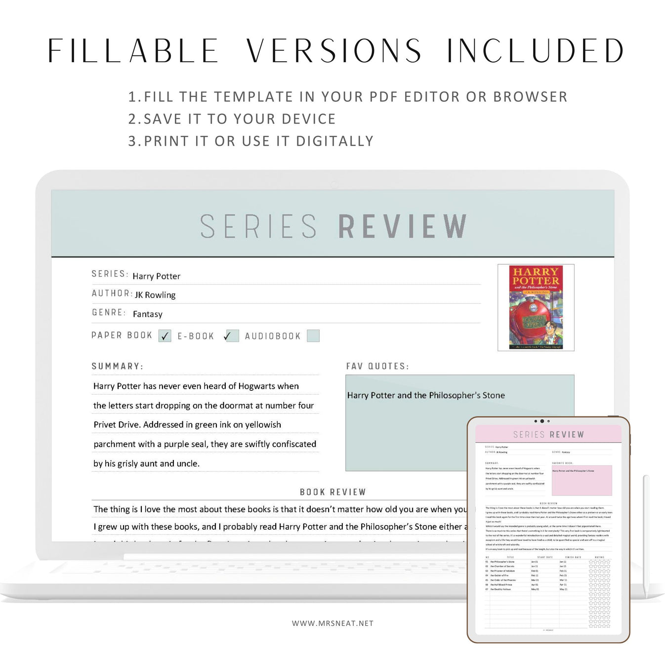 Ultimate Reading Journal Bundle - M216 – mrsneat